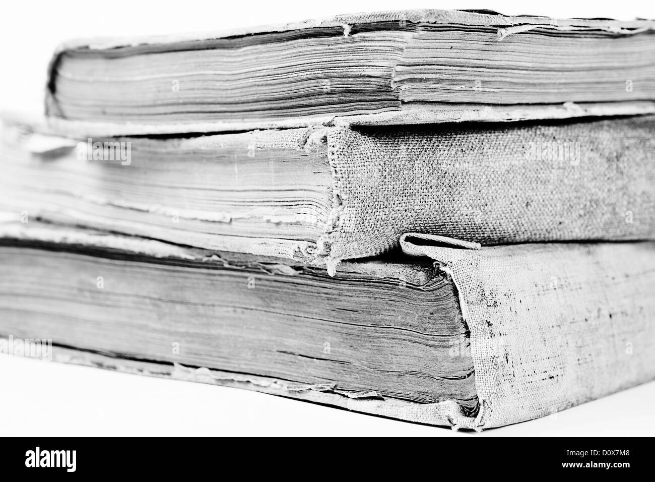 three books in black and white Stock Photo - Alamy