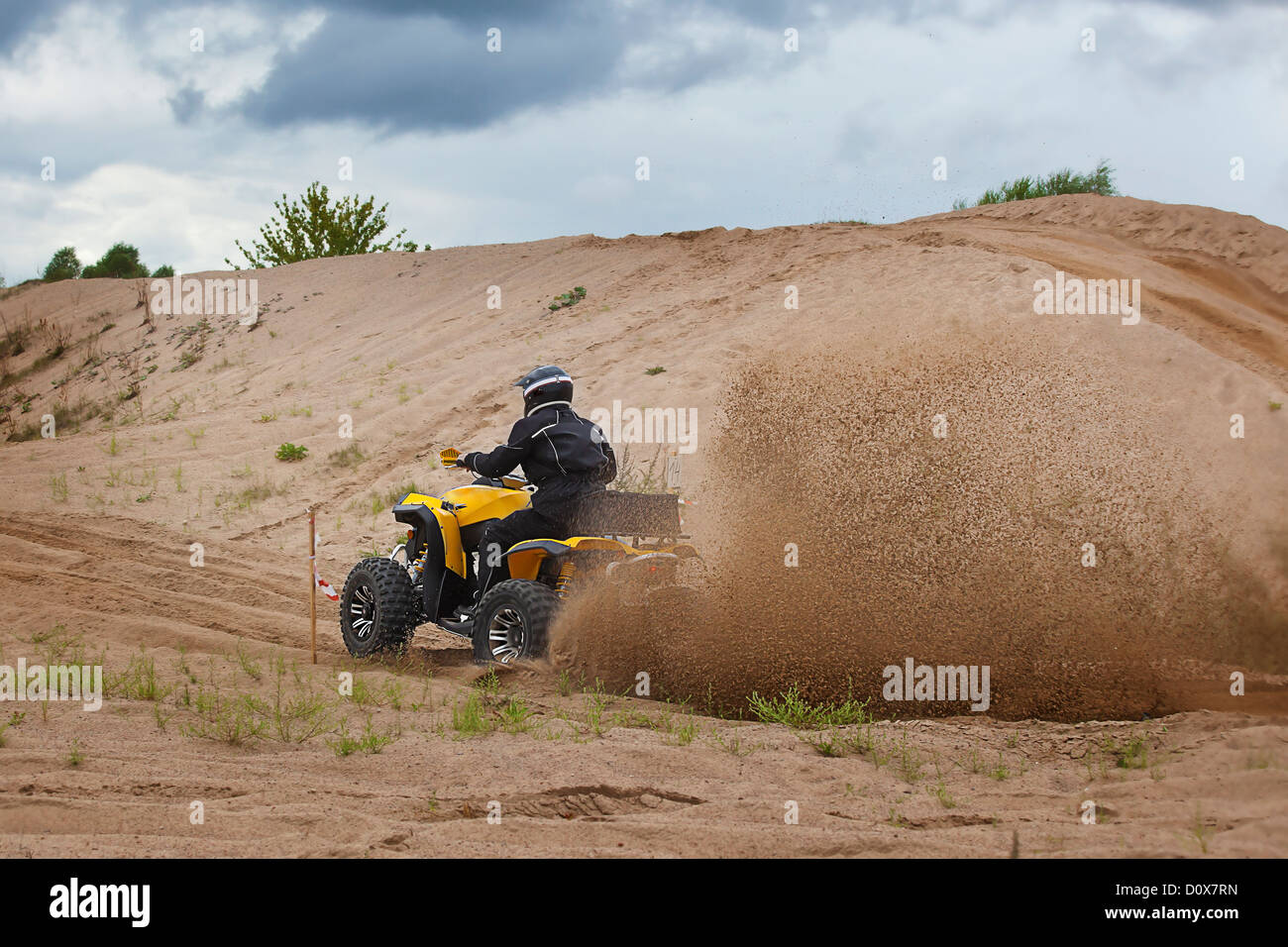 extreme quad driver Stock Photo - Alamy