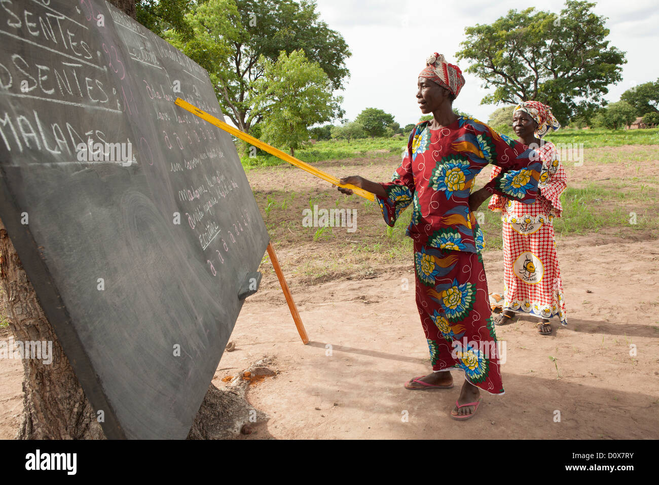 Rural african lady teacher hi-res stock photography and images - Alamy