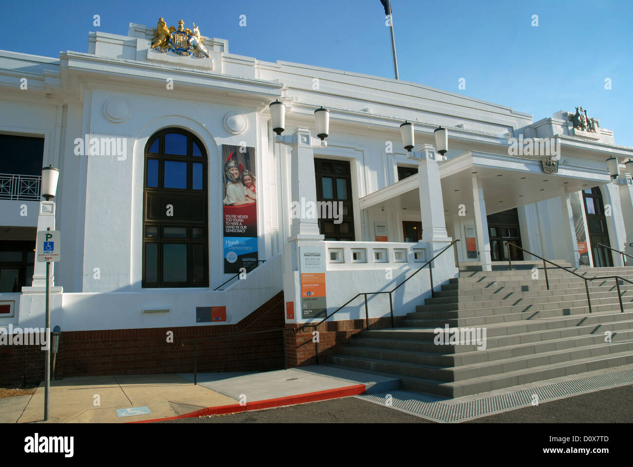 Entrance to the Old Parliament House, Canberra, ACT, Australia Stock Photo - Alamy
