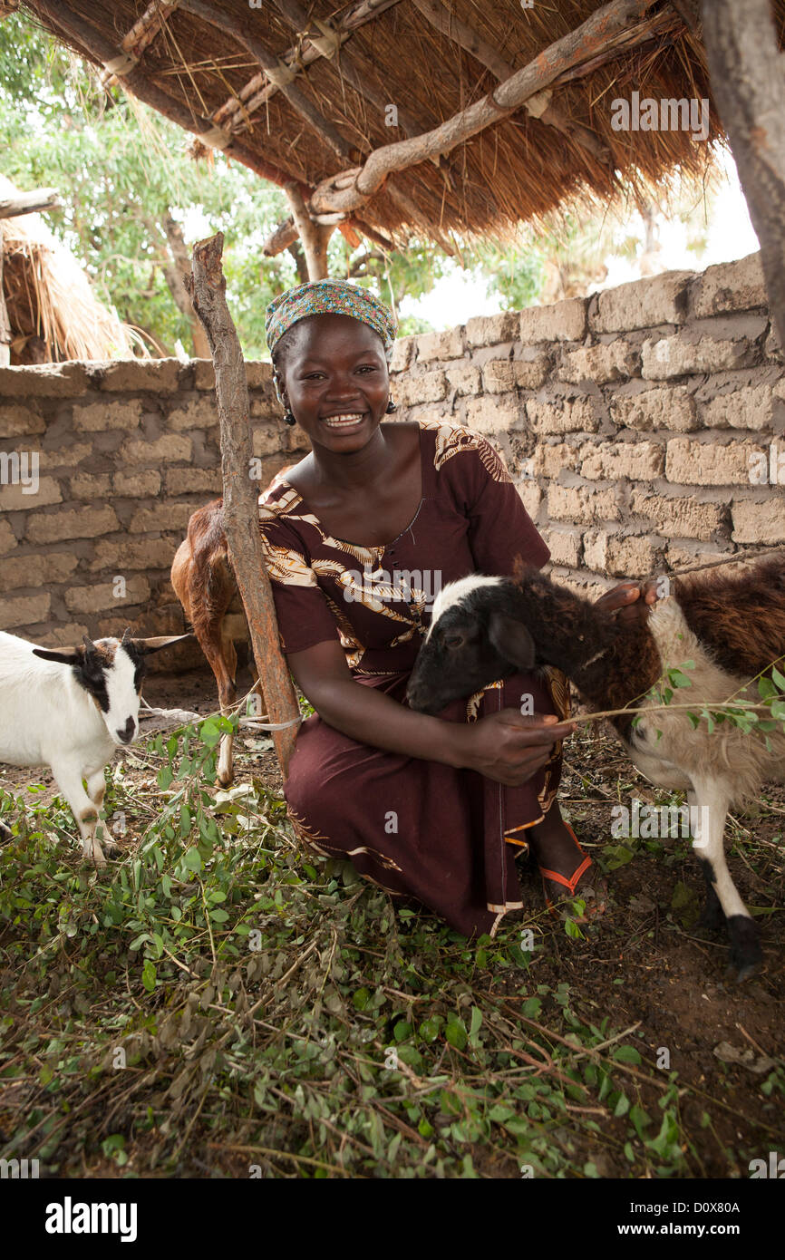 Old Woman With Goats High Resolution Stock Photography and Images - Alamy