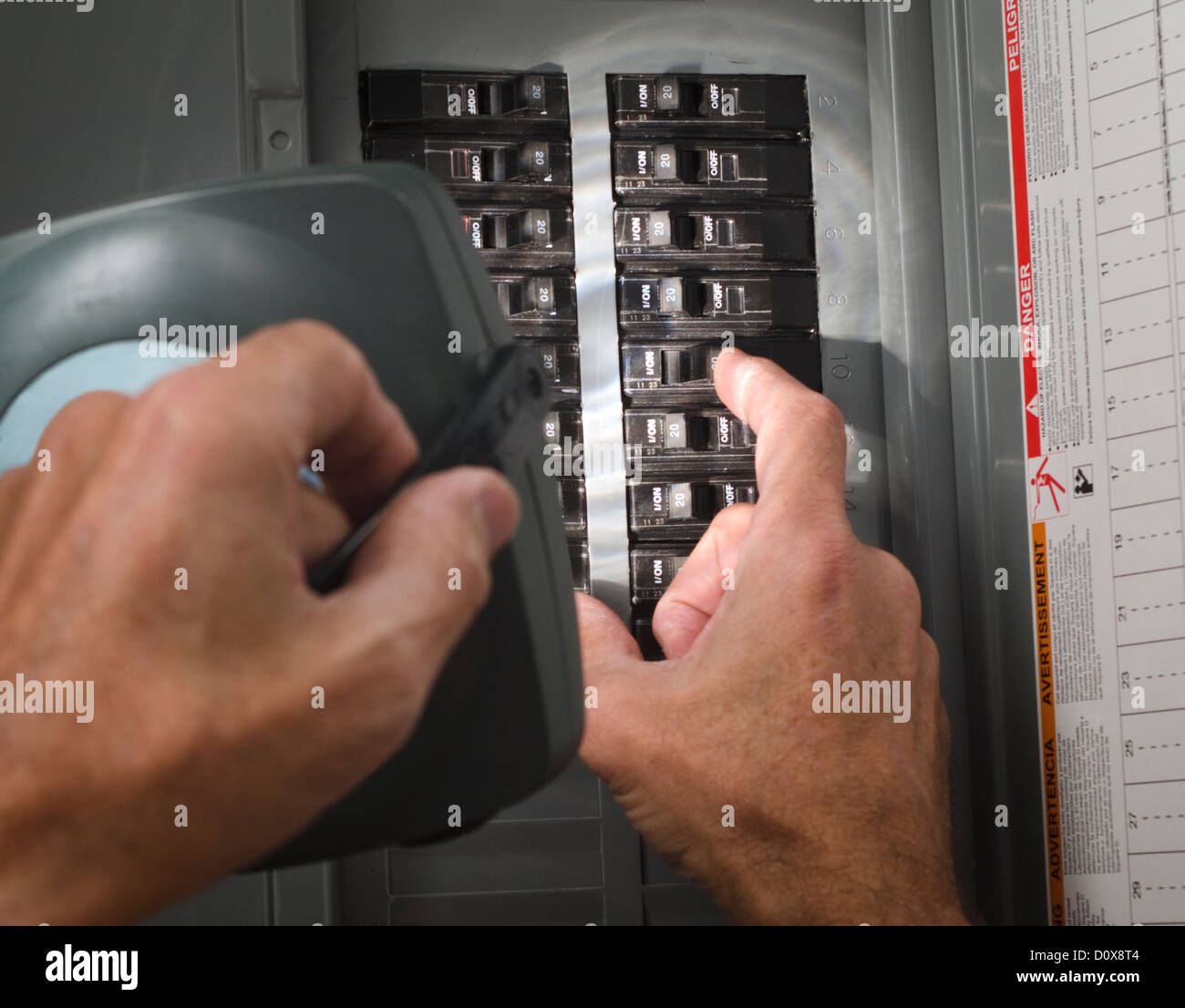 Fuse box circuit breaker hi-res stock photography and images - Alamy