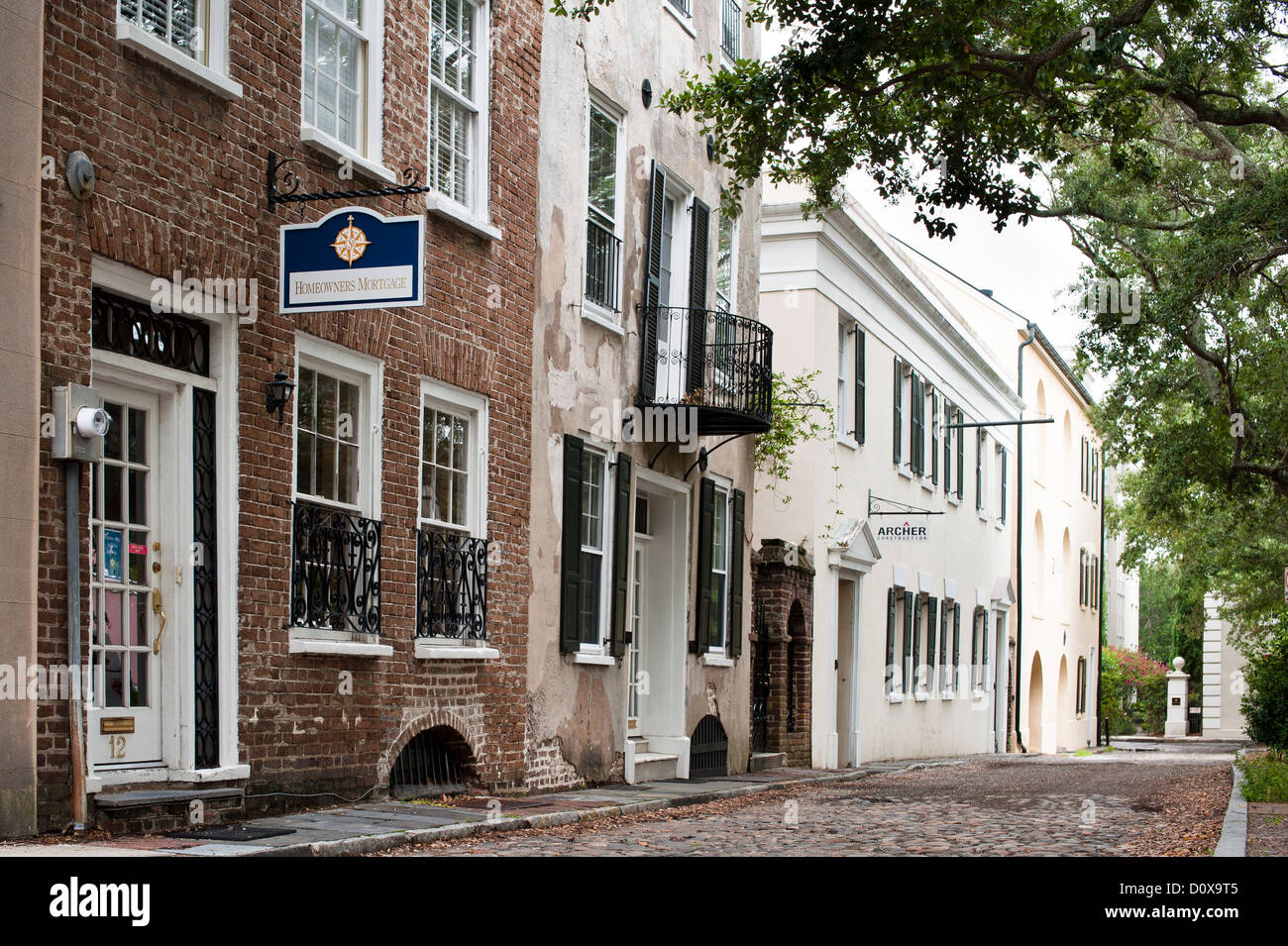 Colonial houses in Charleston,SC Stock Photo - Alamy