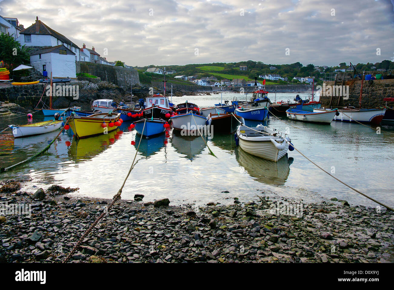 The village of Coverack, South Cornwall Stock Photo - Alamy