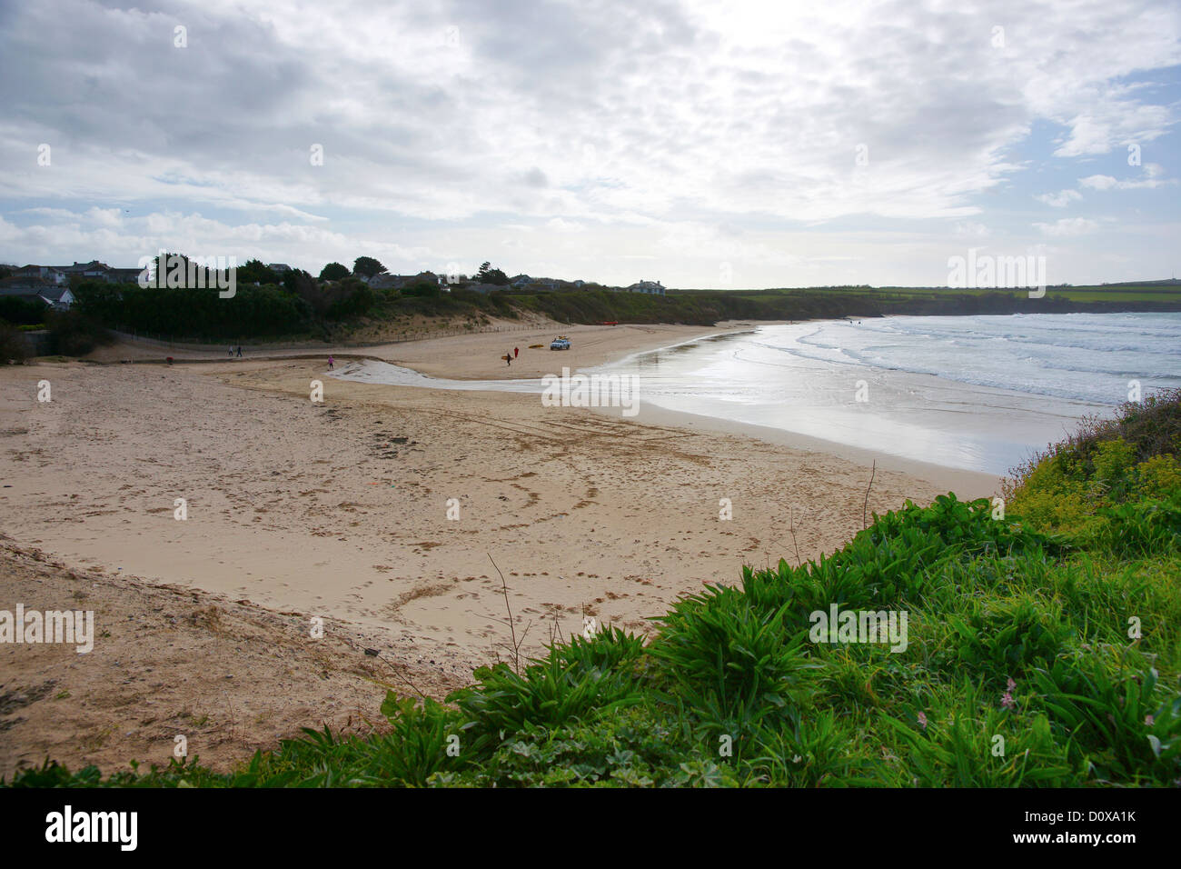 One of the seven beaches surrounding the coast at St Merryn, Cornwall ...