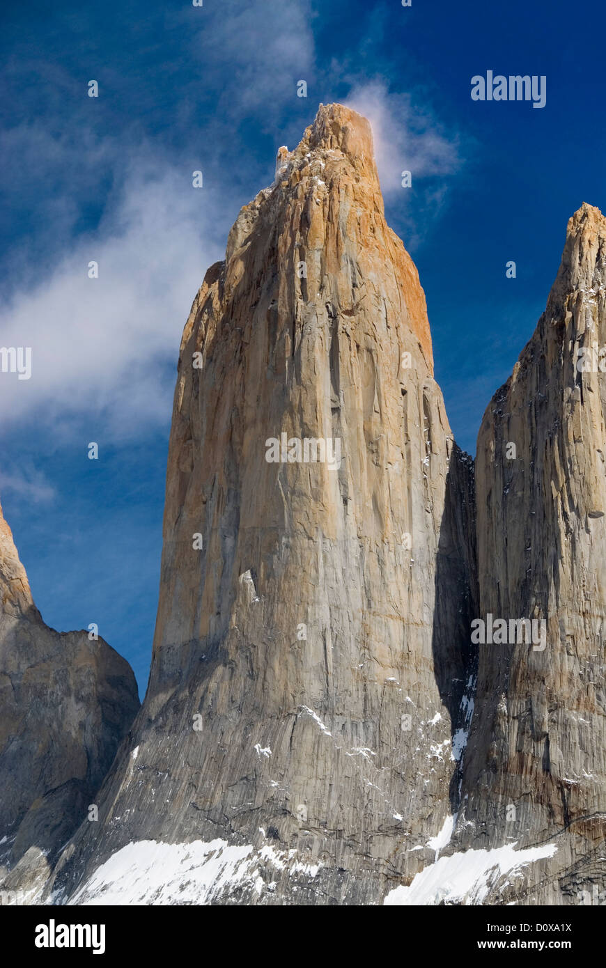 The granite spires of Torres Del Paine, Torres Del Paine National Park ...