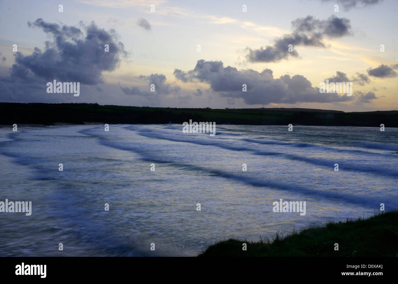 One of the seven beaches surrounding the coast at St Merryn, Cornwall ...