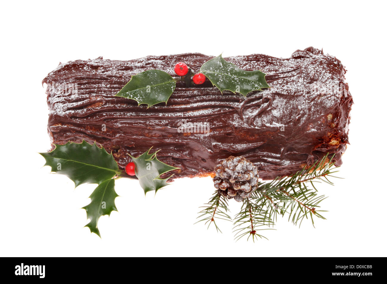 Wood Yule Log