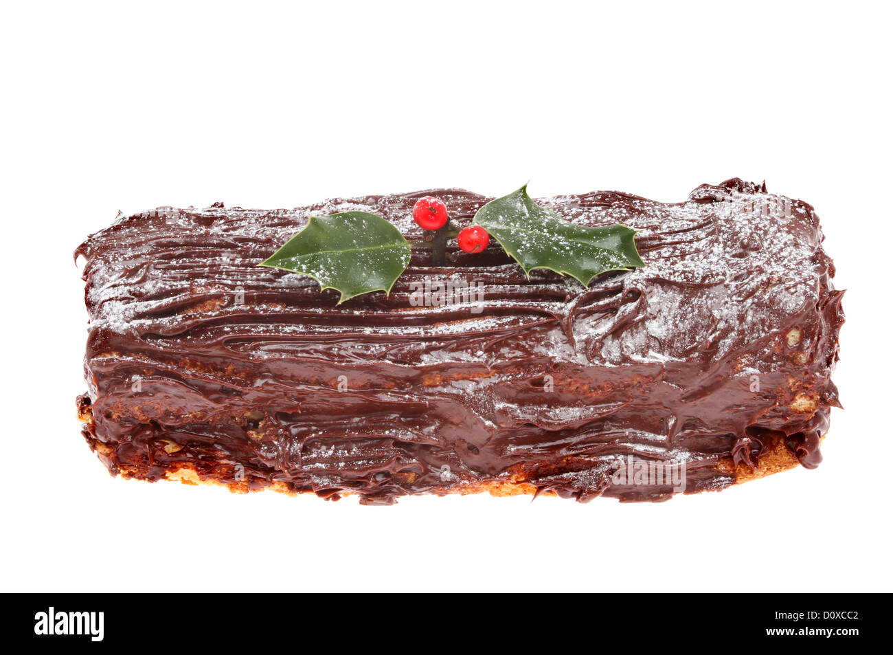 Yule log cake hi-res stock photography and images - Alamy