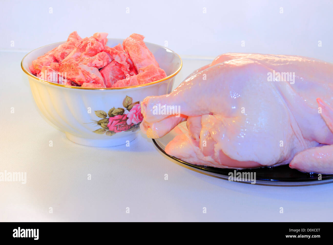 meat on the table Stock Photo - Alamy