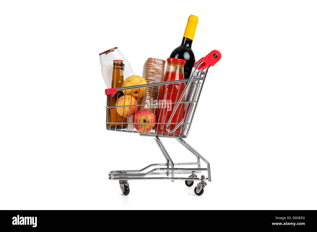Shopping cart full of wine hi-res stock photography and images - Alamy