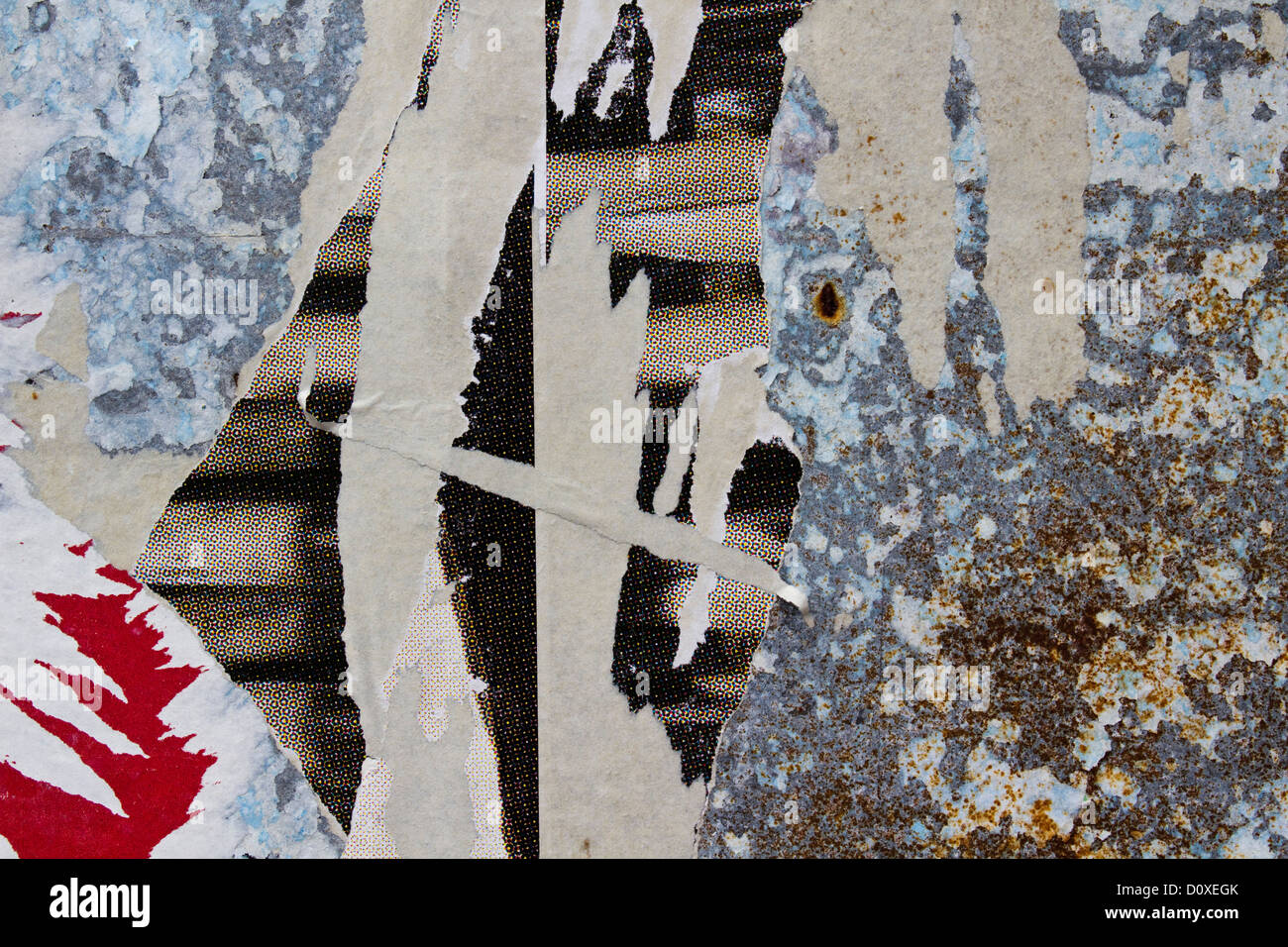 Torn billboard poster Stock Photo - Alamy