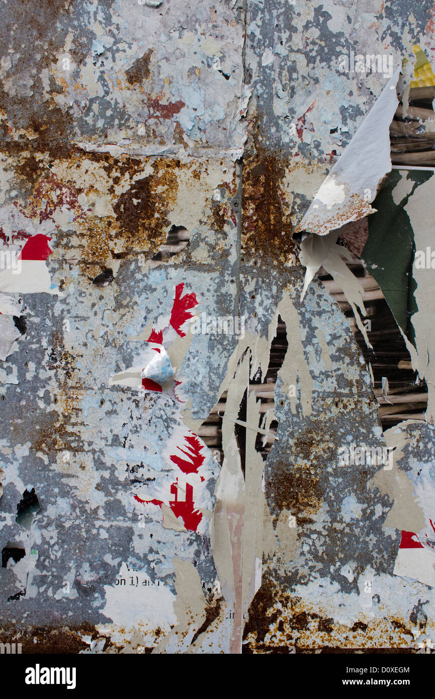 Torn billboard poster Stock Photo - Alamy