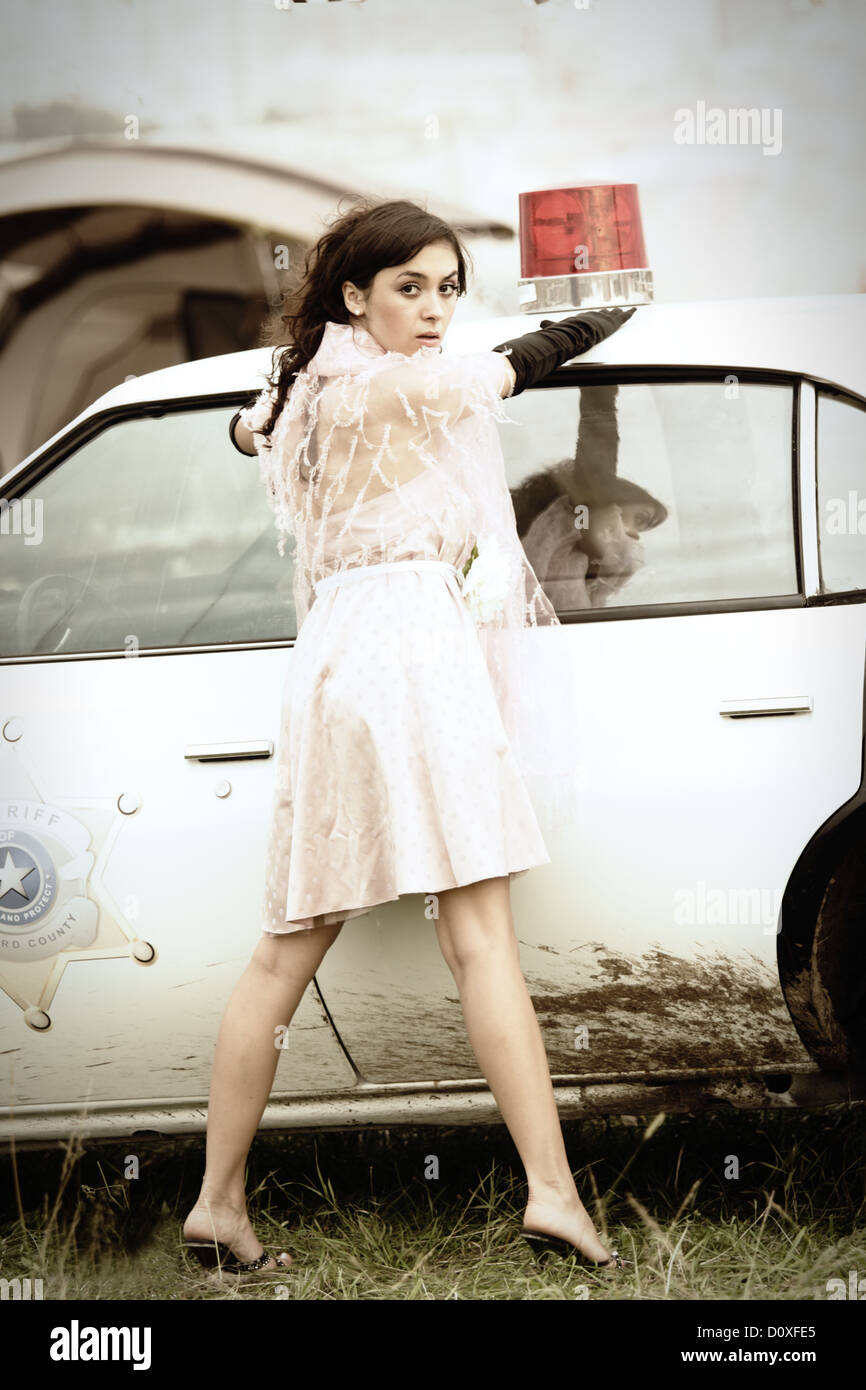 Caucasian woman under arrest hi-res stock photography and images - Alamy