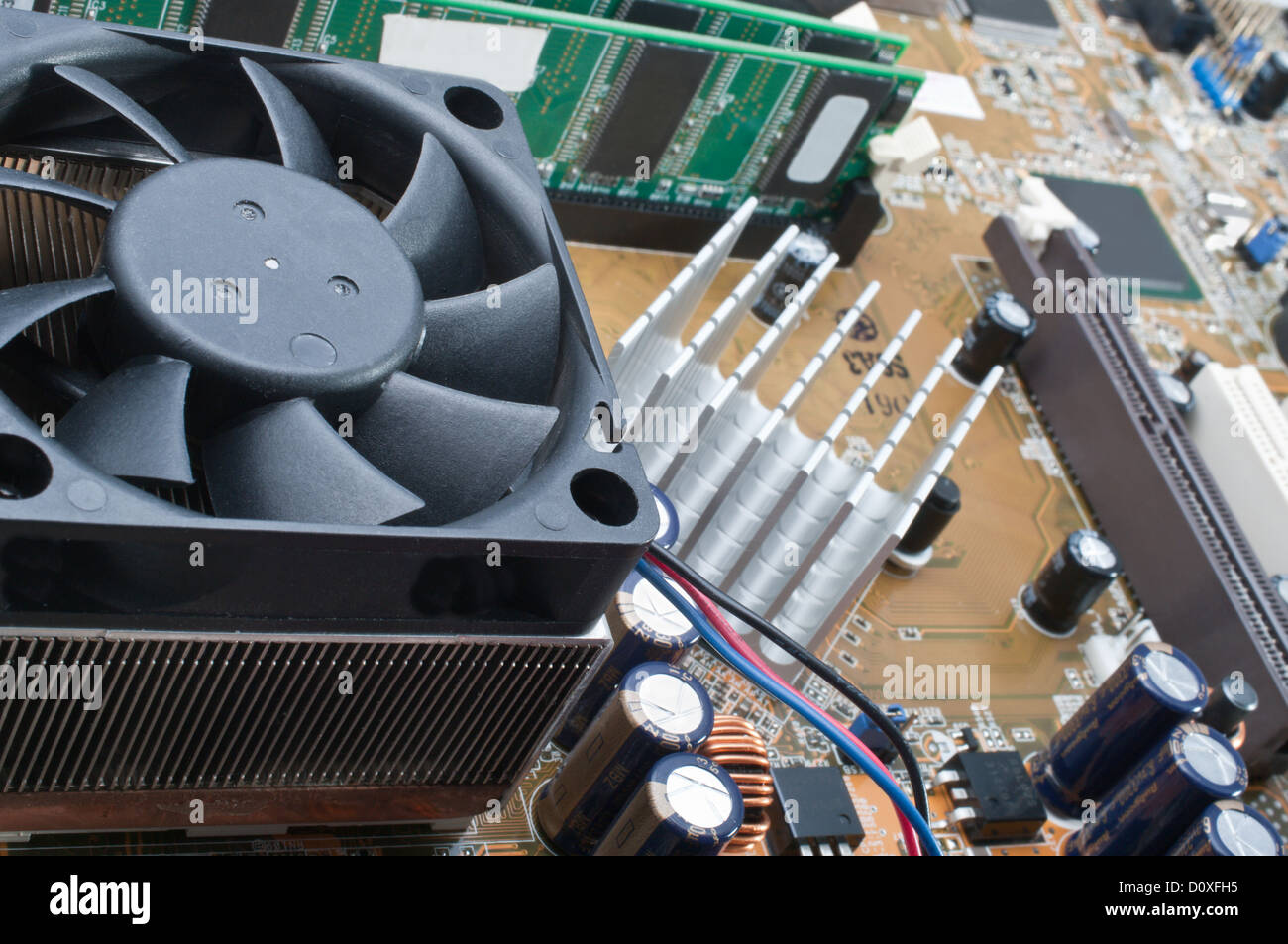 Macro photo of computer motherboard detail Stock Photo - Alamy