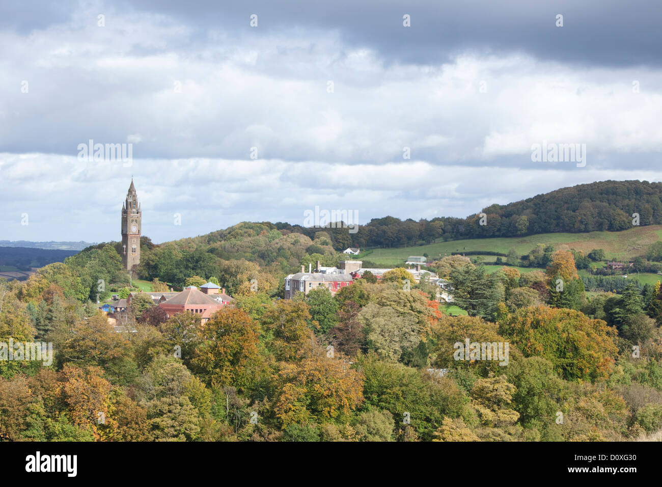 Abberley Clock Tower and School in autumn, Worcestershire, England, UK ...