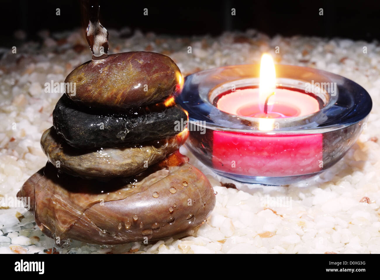 Water stone and fire Stock Photo - Alamy