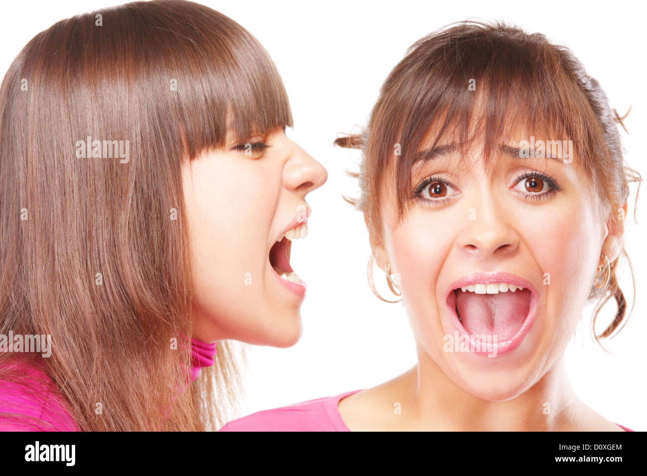Women screaming scared hi-res stock photography and images - Alamy