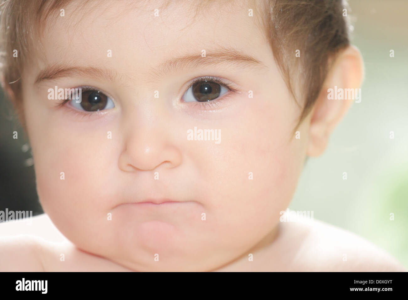 Portrait of cute baby Stock Photo - Alamy