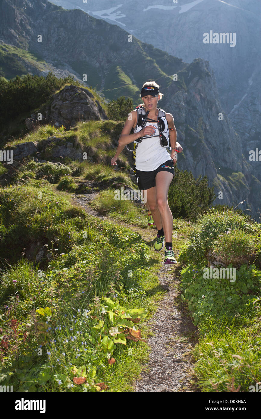 Trailrunning, Trail running, Trail, Ramsau, Dachstein, Styria, Austria ...