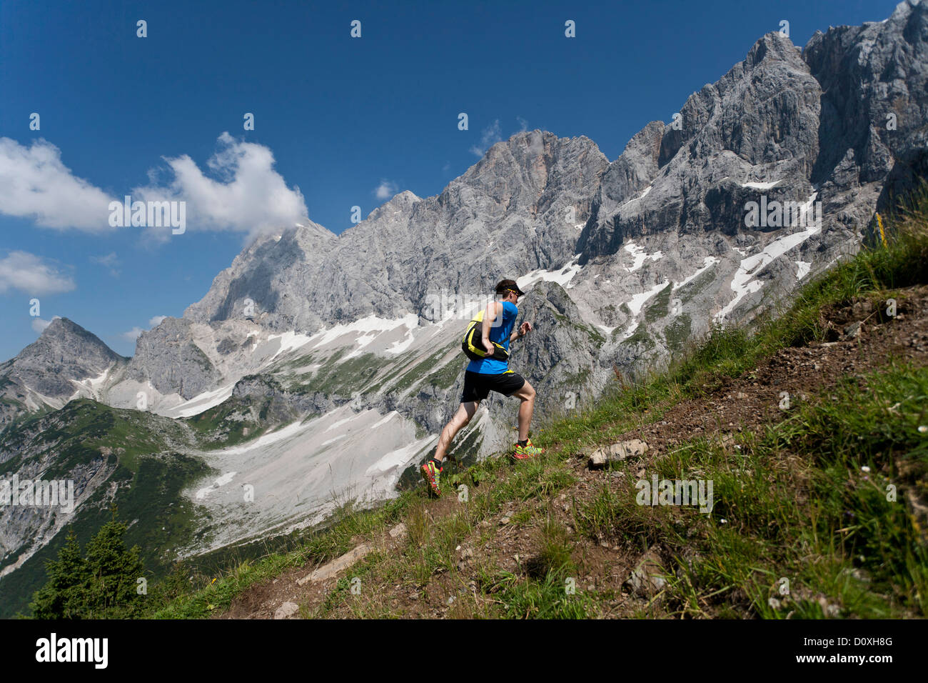 Trailrunning, Trail running, Trail, Ramsau, Dachstein, Styria, Austria ...