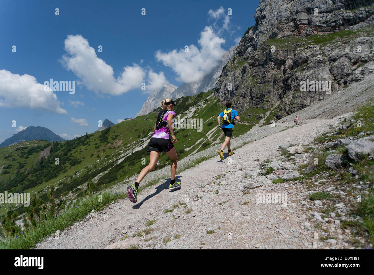 Trailrunning, Trail running, Trail, Ramsau, Dachstein, Styria, Austria ...