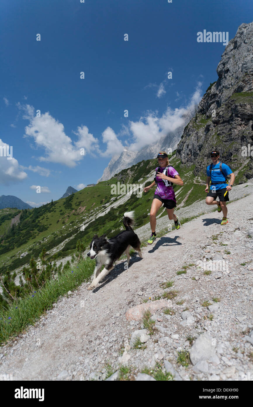 Trailrunning, Trail running, Trail, Ramsau, Dachstein, Styria, Austria ...