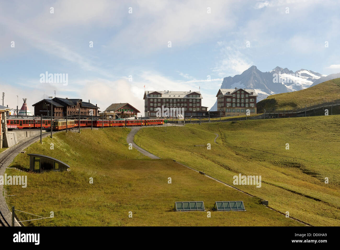Bernese Oberland, journey, train, railroad, mountain road, canton Bern ...