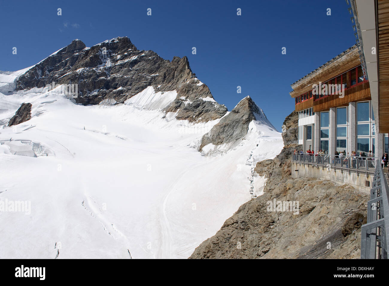 Bernese Oberland, Jungfraujoch, canton Bern, Switzerland, Europe, snow ...