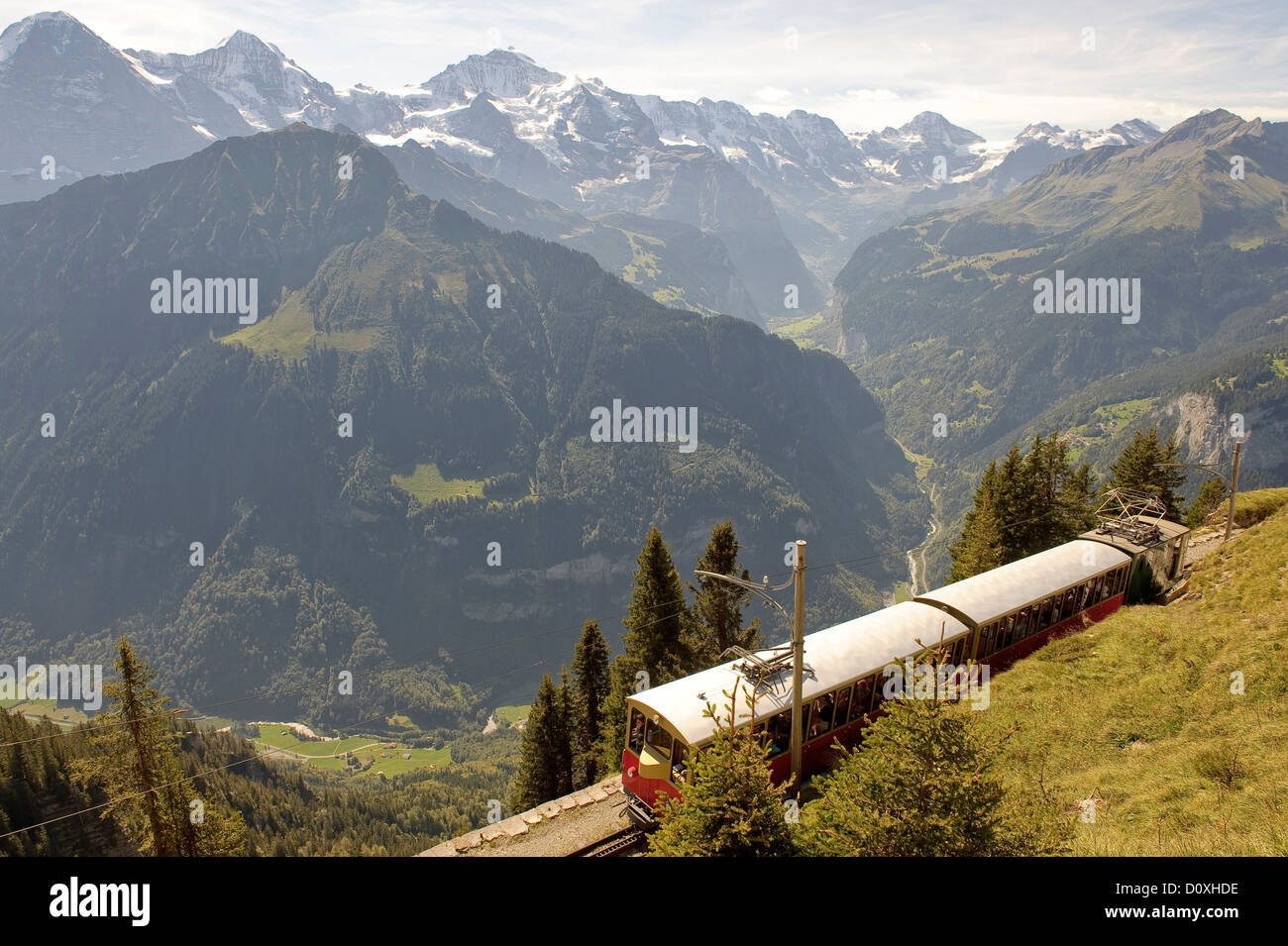 Bernese Oberland, journey, train, railroad, mountain road, Schynige ...
