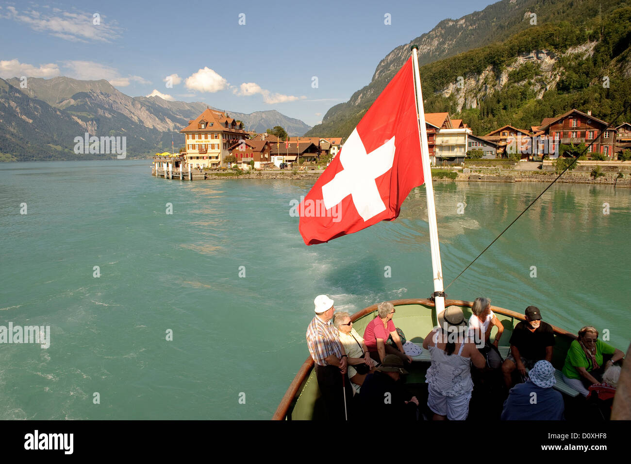 Bernese Oberland, Brienzersee, Iseltwald, canton Bern, Switzerland ...