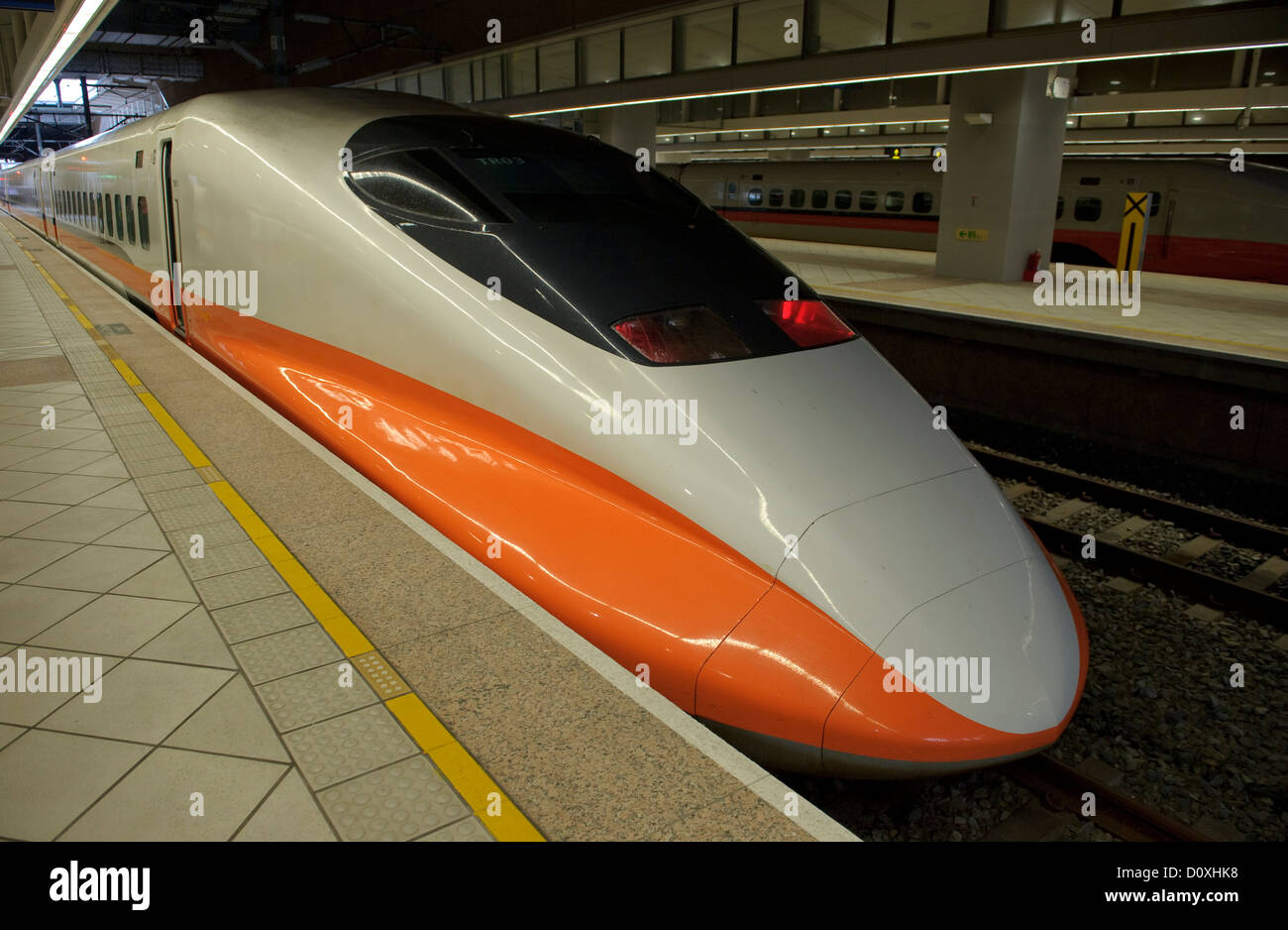 Asia, capital, Taipeh, high-speed train, Taipei, Taiwan, railroad ...