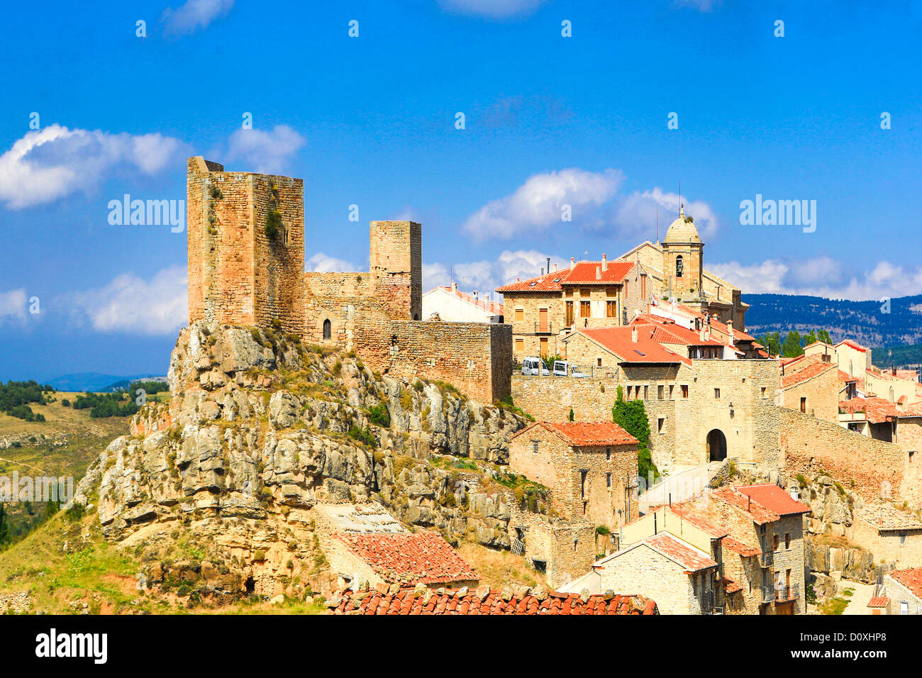 Spain, Europe, Aragon, Teruel, Province, Maestrazgo, Puertomingalvo ...