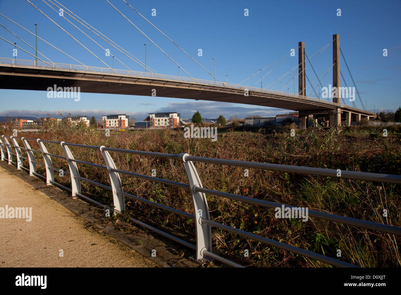 Bridge over the river Usk in Newport, Gwent, Wales Stock Photo - Alamy