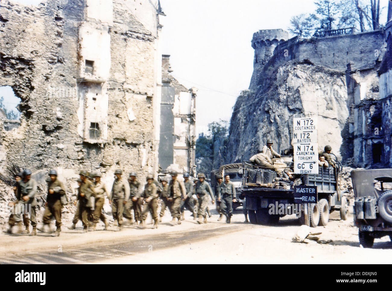 Operation, Overlord, Normandy, buildings, ruins, World War II ...