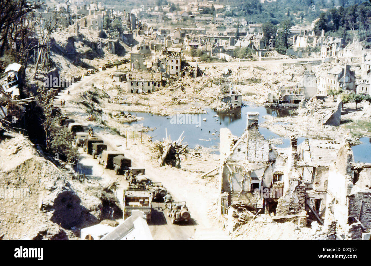 Operation, Overlord, Normandy, buildings, ruins, World War II ...