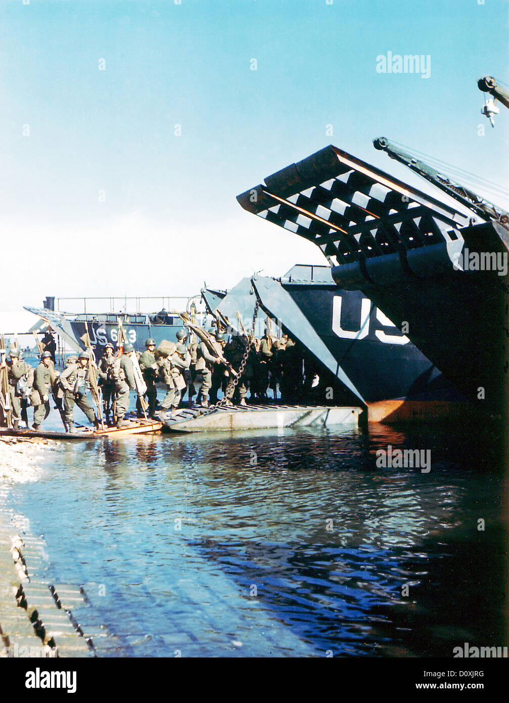 Operation, Overlord, Navy, Landing Crafts, ship, Southern England ...