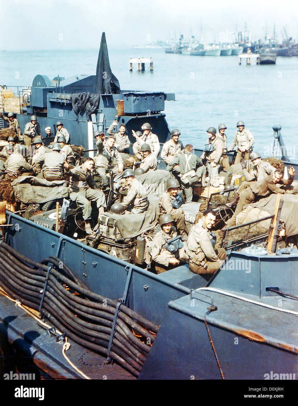 Operation, Overlord, Navy, Landing Crafts, ship, Southern England ...