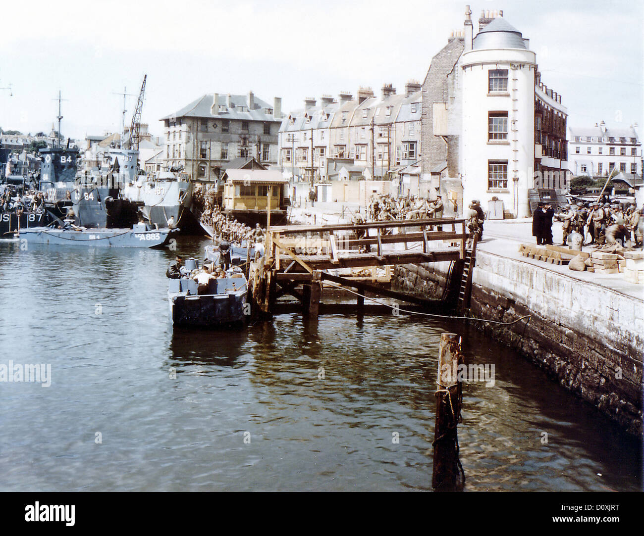 Operation, Overlord, Normandy, American, Army, troops, boarding ...