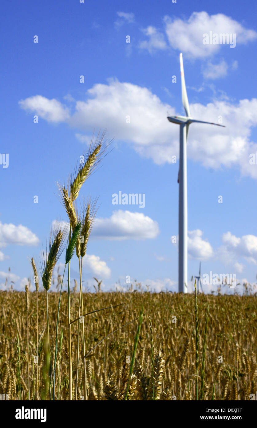 turbines in wind farm, Poland Stock Photo - Alamy