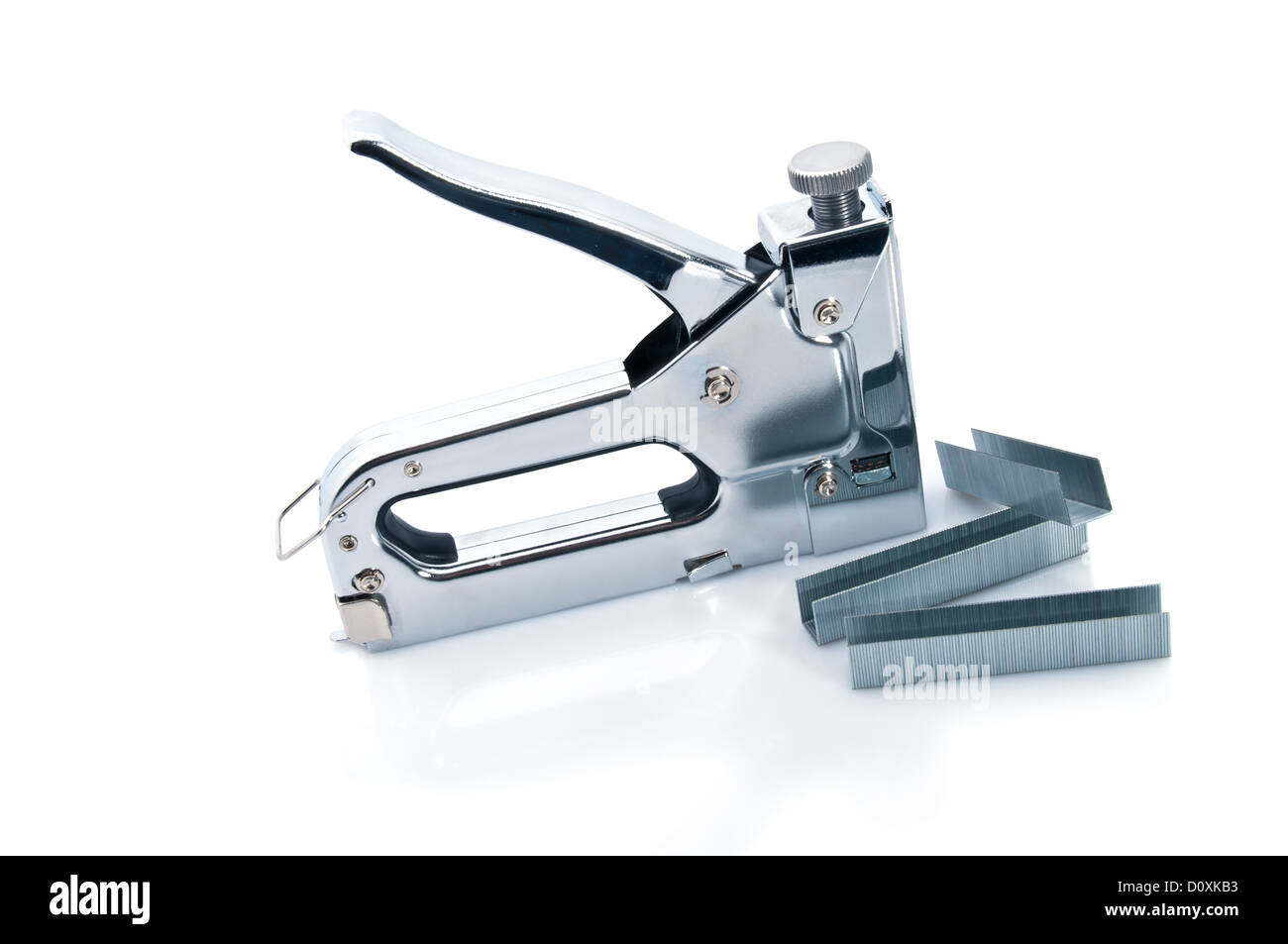 Build stapler isolated on white background Stock Photo - Alamy