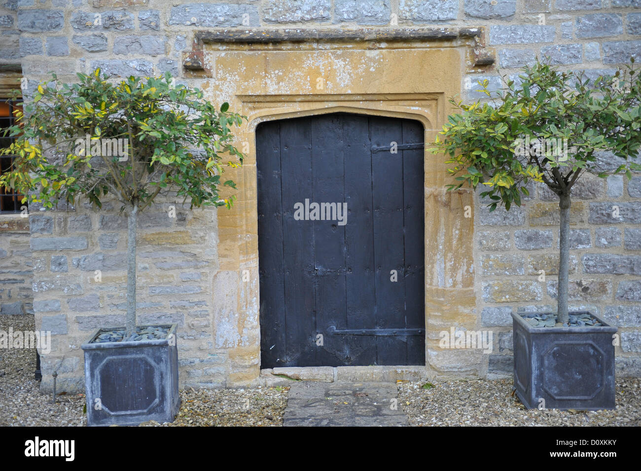 A rural country house entrance, set in the English countryside that ...