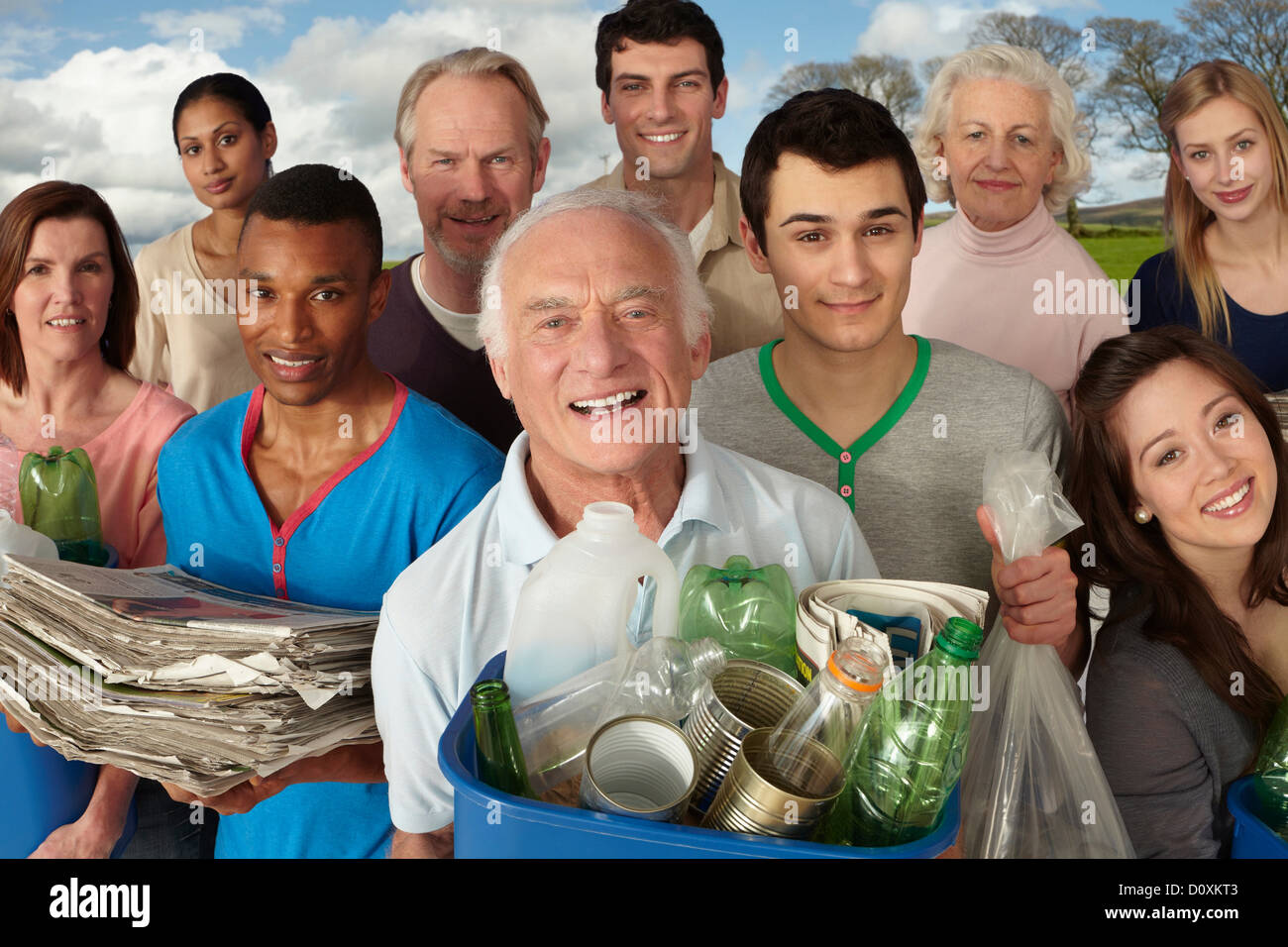 Community Recycling Bins High Resolution Stock Photography and Images - Alamy