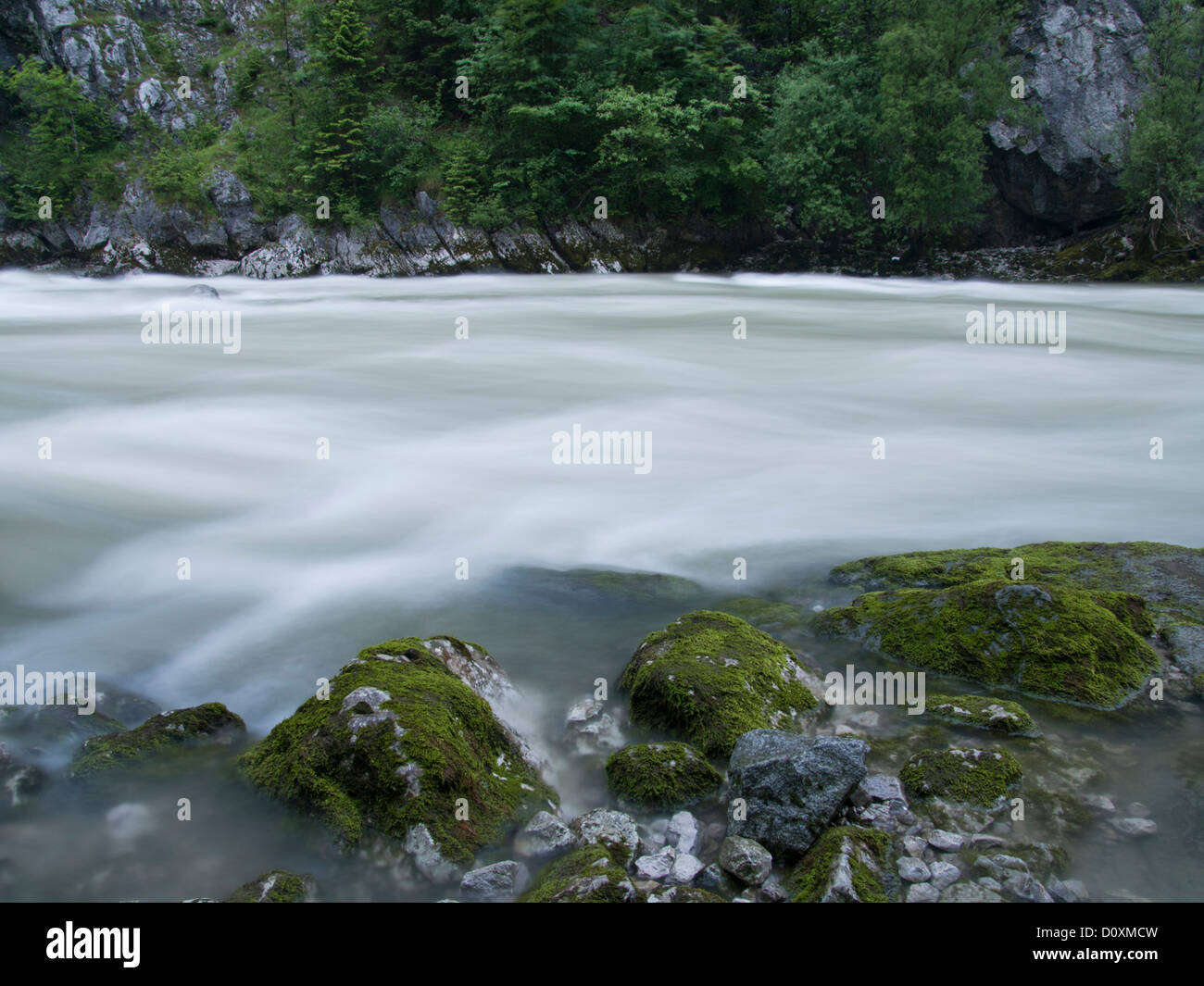 Austria, Enns, river, flow, flow, uppermost eggs mark, Styria, Alps ...