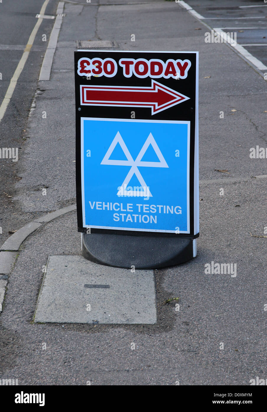 MOT testing station in burgess hill west sussex Stock Photo - Alamy