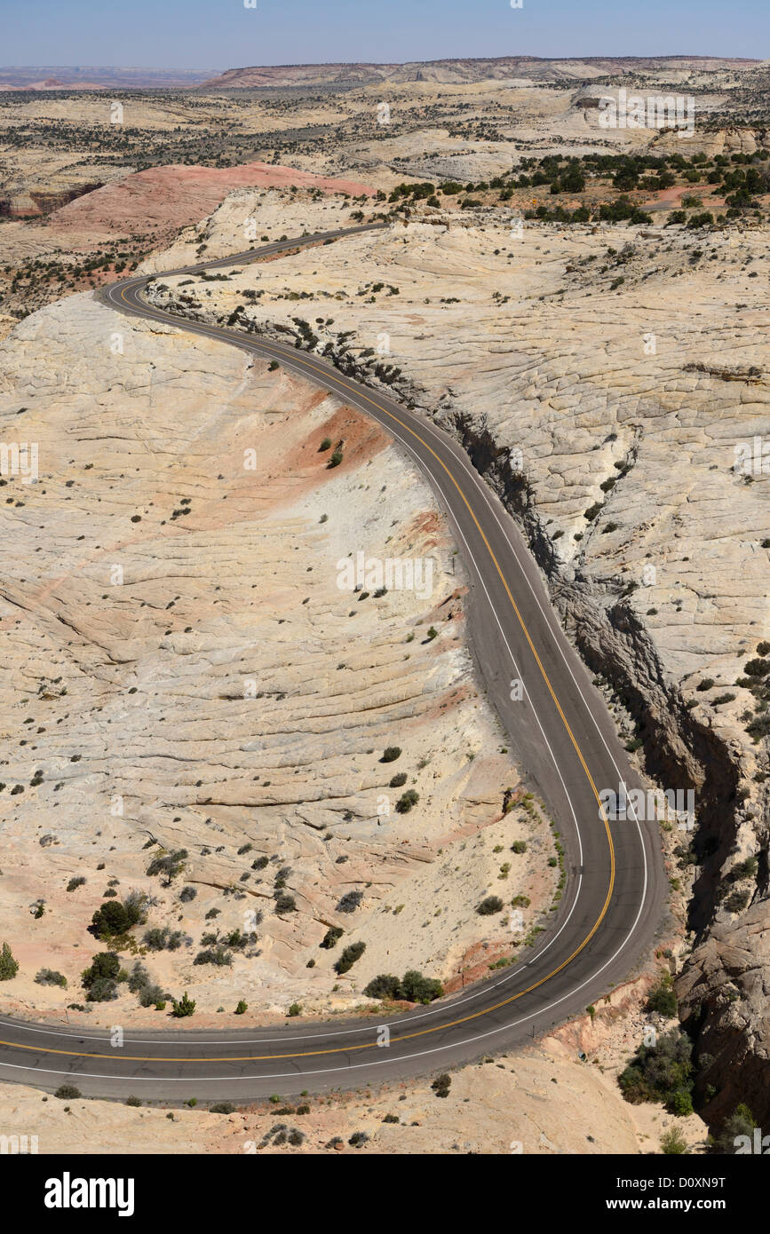 America, USA, United States, Colorado Plateau, Utah, slickrock, highway ...