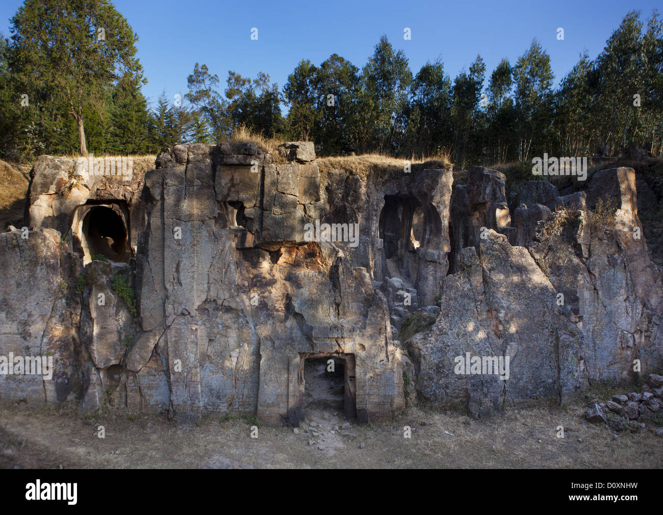 Washa Mikael Carved Rock Church In Addis Ababa, Ethiopia Stock Photo ...