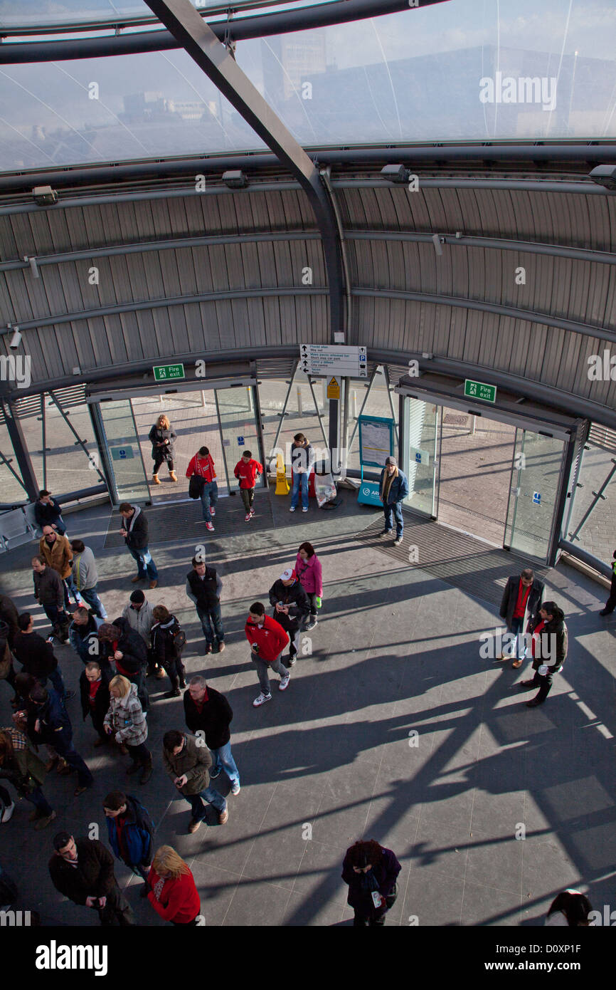 Refurbished train station in Newport, Gwent, Wales Stock Photo - Alamy