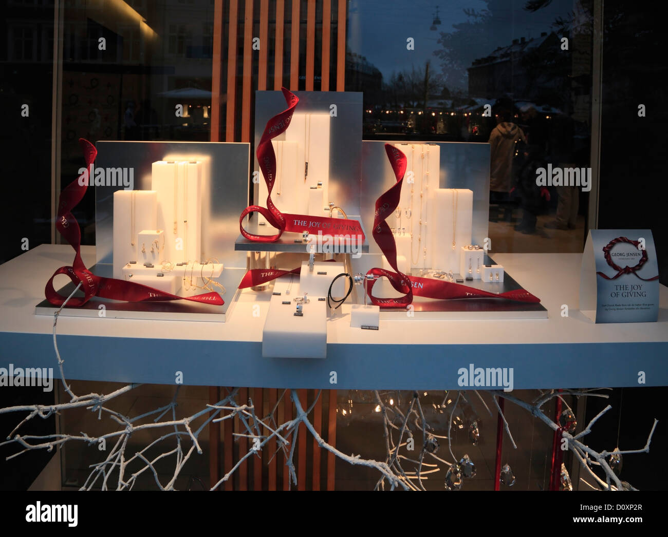 The Georg Jensen silversmith lifestyle shop's Christmas display on ...