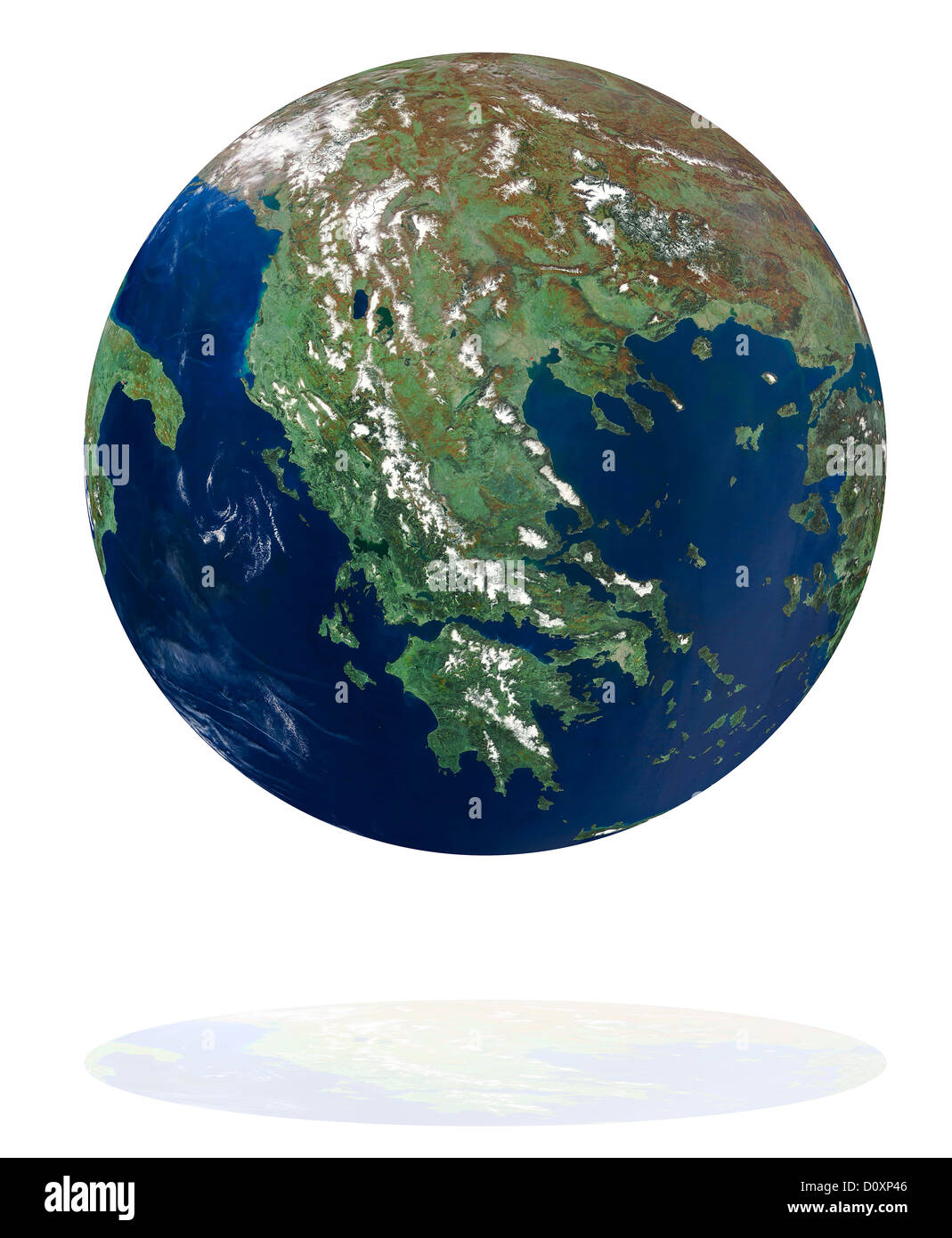 Greece relief map hi-res stock photography and images - Alamy